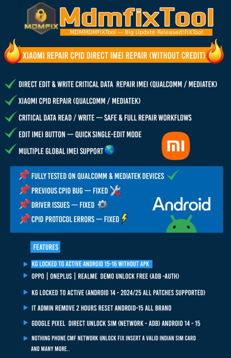MDM Fix Tool – Big Update Released!
